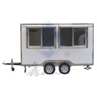 China Bakery Food Service Trailer Cart 350CM Single/Double Axles Mobile Hot Dog Coffee Truck for sale