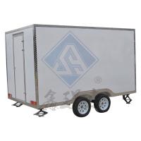 China Bakery Food Service Trailer Cart 350CM Single/Double Axles Mobile Hot Dog Coffee Truck for sale