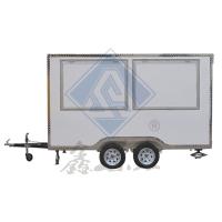China Bakery Food Service Trailer Cart 350CM Single/Double Axles Mobile Hot Dog Coffee Truck for sale