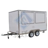 China Bakery Food Service Trailer Cart 350CM Single/Double Axles Mobile Hot Dog Coffee Truck for sale