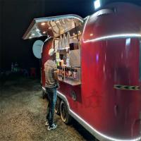 China Design 500CM Single/Double Axles Stainless Steel Food Truck for Outdoor Street Vending for sale