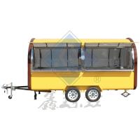 China Water-Based 450CM Single Axle Mobile Hot Dog Coffee Food Truck for Outdoor Street Vending for sale