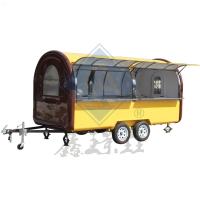 China Water-Based 450CM Single Axle Mobile Hot Dog Coffee Food Truck for Outdoor Street Vending for sale