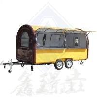 China Water-Based 450CM Single Axle Mobile Hot Dog Coffee Food Truck for Outdoor Street Vending for sale