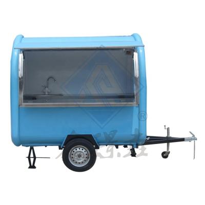 China Customized 220CM Single Axle Mobile Food Truck 1000/YEAR for Commercial Catering Users for sale