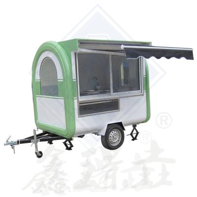 China Customized 250CM Single Axle Mobile Food Truck with Canopy Food Service Trailer Cart for sale