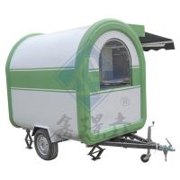 China Customized 250CM Single Axle Mobile Food Truck with Canopy Food Service Trailer Cart for sale
