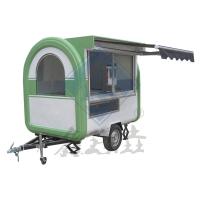 China Customized 250CM Single Axle Mobile Food Truck with Canopy Food Service Trailer Cart for sale