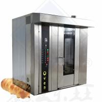 China Food Baking Machine 32 Trays Gas Electric Diesel Rotary Oven with Steam Function Good for sale