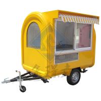 China Outdoor Street Vending 300CM Double Axle Mobile Food Truck with and Customized Design for sale