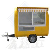 China Outdoor Street Vending 300CM Double Axle Mobile Food Truck with and Customized Design for sale