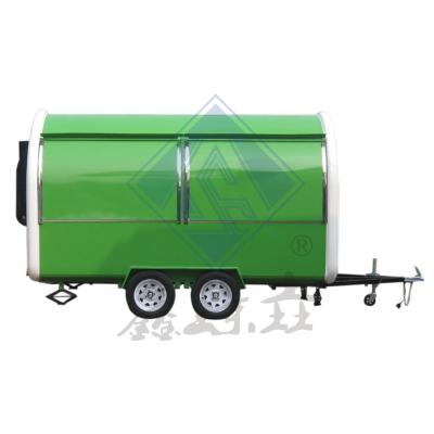 China Customized Industrial Round Model Hot Dog Coffee Mobile Food Truck Long Service Life for sale