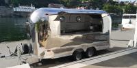 China Road Wheel Hotdog Cart Mobile Food Truck Trailer with and Fully Equipped Restaurant for sale