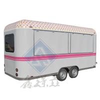 China Mobile Outdoor Street Food Cart with Industrial Round Model and Customized Color for sale