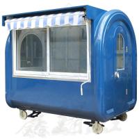 China Outdoor Street Vending 3.5M Double Axle Mobile Food Truck with Canopy and Nice Design for sale