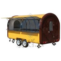 China 5M Double Axle Nice Design Customized Food Snack Truck Industrial Round Model Mobile for sale