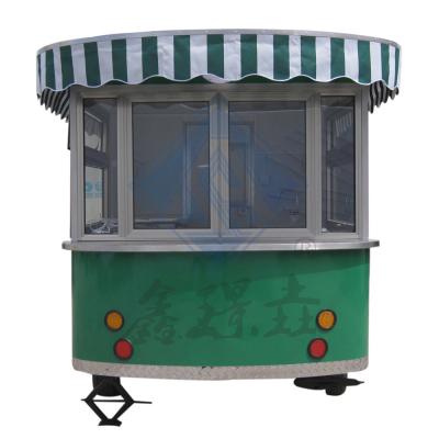 China Customized Industrial Round Model Mobile Food Truck for Coffee and Food for sale