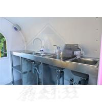 China Customized Industrial Round Model Mobile Food Truck for Coffee and Food for sale