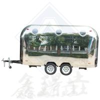 China 2300*1750*2100mm Food Cart Trailer Snack Machines 350kg Mobile Food Wending Trailer for sale