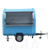 China Customized Industrial Round Model Mobile Hot Dog Coffee Food Truck with Long Service Life for sale