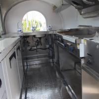 China 400CM Double Axle Mobile Customized Industrial Round Model with Canopy Coffee Food Truck for sale
