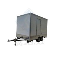China Steel Portable 2 Stall Public Toilet Trailer for Commercial and Mobile Convenience for sale