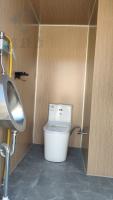 China Steel Portable 2 Stall Public Toilet Trailer for Commercial and Mobile Convenience for sale