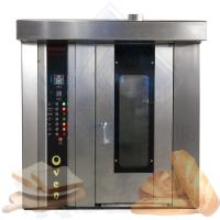China 380V 50Hz Bread Bakery Machine High Productivity 32 Trays Gas Diesel Rotary Oven for sale