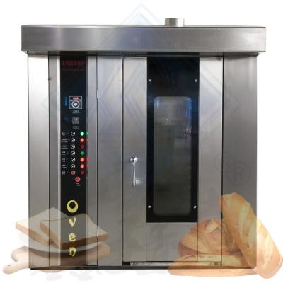China 380V 50Hz Bread Bakery Machine High Productivity 32 Trays Gas Diesel Rotary Oven for sale