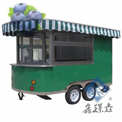 China Drivable Food Truck Trailer Outdoor Street Food Cart with Long Service Life and Pizza for sale
