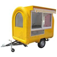 China Coffee Shop Trailer Galvanized Steel Fast Food Kiosk for Outdoor Street Vending for sale
