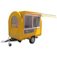 China Coffee Shop Trailer Galvanized Steel Fast Food Kiosk for Outdoor Street Vending for sale