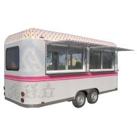 China Customized Color Mobile Food Trailer Cars for Commercial Catering Hamburger and Ice Cream for sale