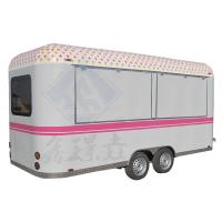 China Customized Color Mobile Food Trailer Cars for Commercial Catering Hamburger and Ice Cream for sale