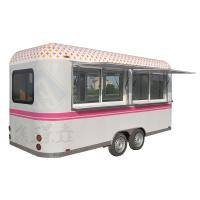 China Customized Color Mobile Food Trailer Cars for Commercial Catering Hamburger and Ice Cream for sale