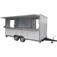 China Outdoor Street Food Cart Mobile Hamburger and Ice Cream Trailer for Outdoor Festivals for sale