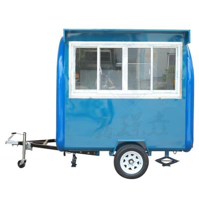 China 1000PCS/Month Customized Food Trailer with Galvanized Steel Street Food Kiosk for sale