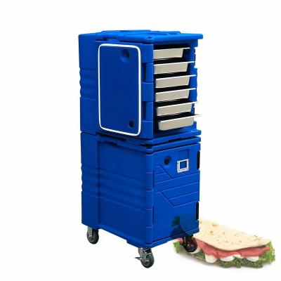 China Restaurant Function Insulated Food Delivery Box with Sound Insulation and Heater for sale