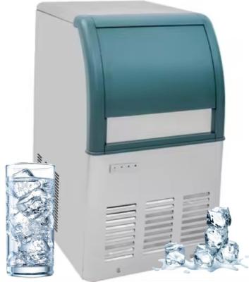China 100KG Ice Storage Capacity Commercial Ice Maker for Restaurant made of Stainless Steel for sale