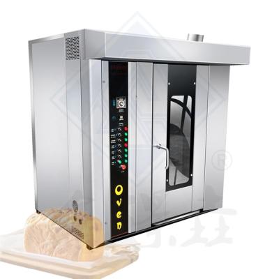 China Bread Bakery Machine Stainless Steel Electric Oven with Rotary Trolley Baking Function for sale