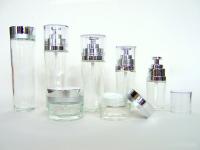 China 150ML 120ML 100ML 50ML Frosting Empty Cosmetic Glass Bottles for Lotion Essence and Cream for sale