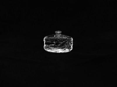 China Customized 100ml Appliqué Clear Perfume Glass Bottles and Jars for sale