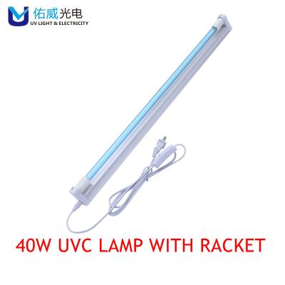 China Instant Use 40w UVC Disinfection Bracket Lamp With Wire And Plug G40T6L for sale