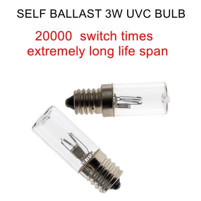 China 4W Ozone UVC Light Cabinet Bacteria Disinfection  E14 UV Light for sale