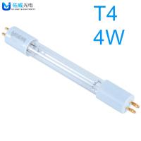 China Short T4 UV UVC Disinfection Lamp 4W Ozone Bacteria Killing Cabinets for sale
