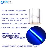 China CE ROHS FCC Glass T8 UVC Disinfection Lamp 10W UV Wall Light for sale