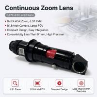 China Supplier 0.67x-4.5x Zoom Lens 6.5:1 1/1.8in for Semiconductor Visual Inspection Large FOV Compact MSS-L-ZJJT01 for sale