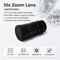 China Supplier 10:1 Zoom Lens 0.084x-0.84x 150-450mm WD for FA Lab Vision Correction Iris Focus Adjustable MSS-L-NMI-10X for sale