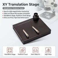 China Supplier 75x55mm Metal XY Stage 155x180mm for Stereo Video Microscope Fine Positioning High Magnification MSS-A-TAB02 for sale