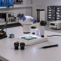China OEM Factory 1:4.5 Zoom Binocular Stereo Microscope 20mm FOV for Medical Education Precision Testing CE MSS-M-405 for sale